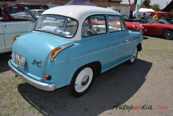 Lloyd 600 (Lloyd Alexander) 1955-1961 (LP 600 sedan 2d), right rear ...